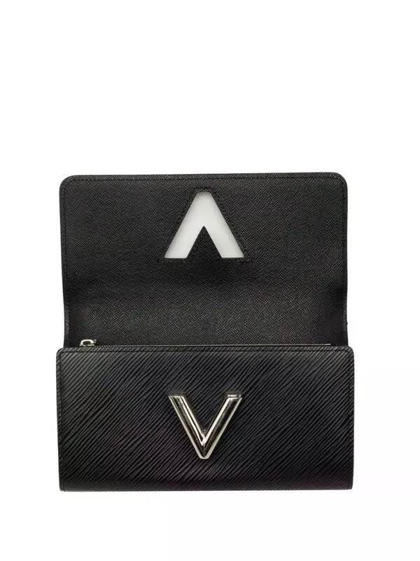 LOUIS VUITTON 2019 Epi Twist Wallet Long Wallets