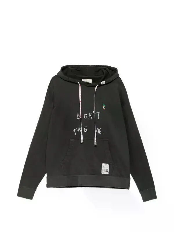 Mihara Yasuhiro Tape-measure Drawstring Hoodie - Grey