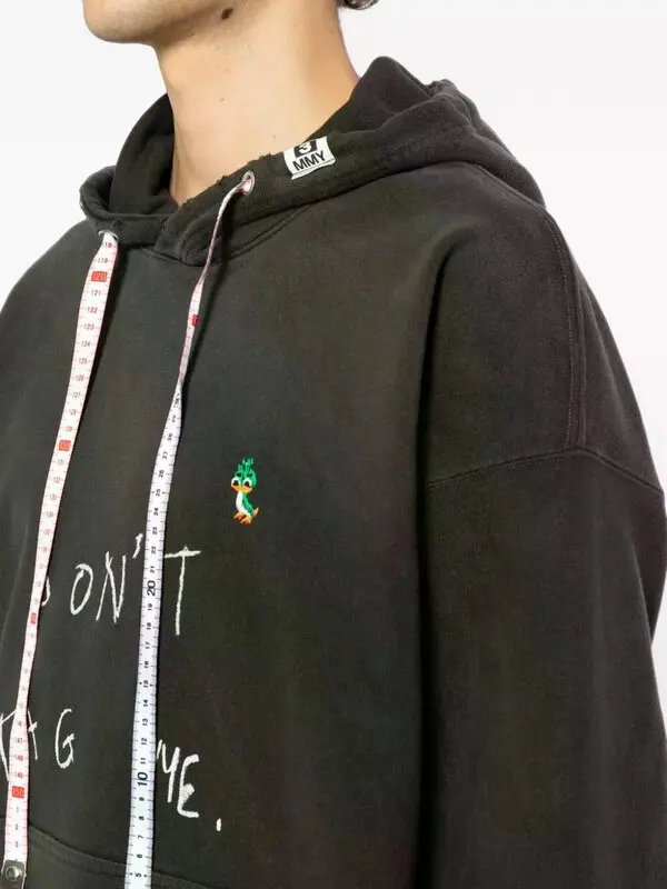 Mihara Yasuhiro Tape-measure Drawstring Hoodie