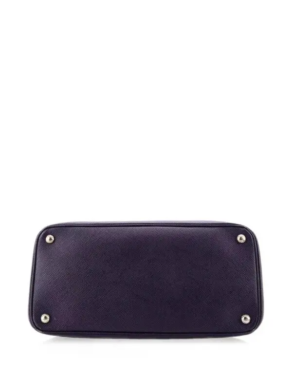 Prada Saffiano Leather Small Tote Bag - Purple