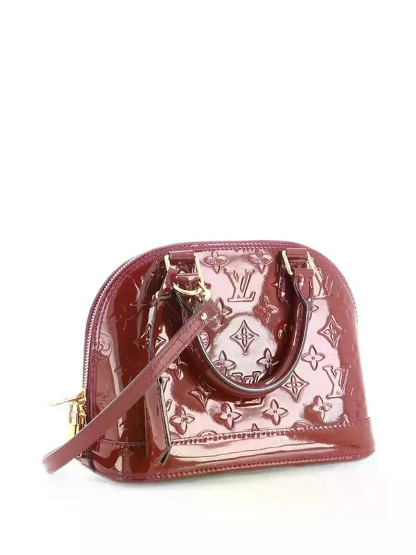 LOUIS VUITTON Alma Handbag Monogram Vernis Bb Shoulder Bag