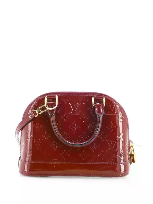 LOUIS VUITTON Alma Handbag Monogram Vernis Bb Shoulder Bag