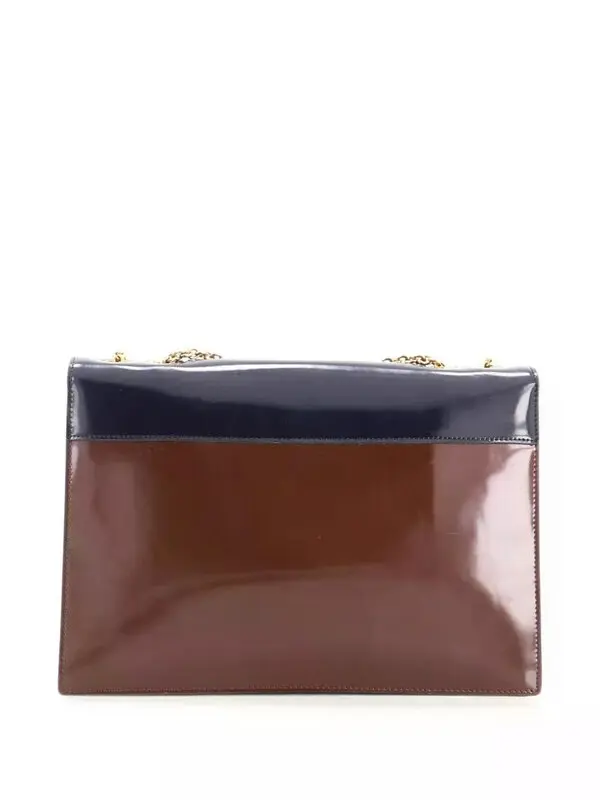Celine Pocket Envelope Patent Medium Shoulder Bag