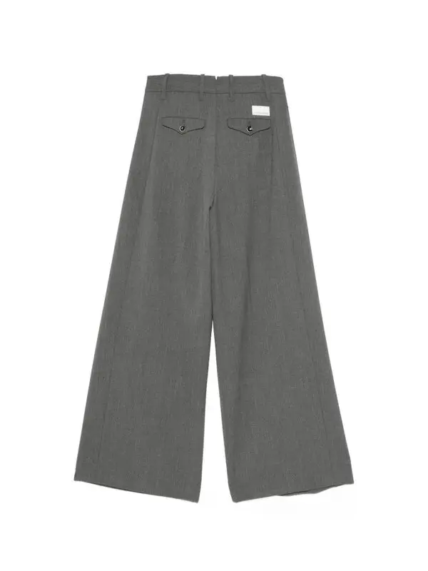 NINE:INTHE:MORNING Petra Pleated Wool Tailored Trousers