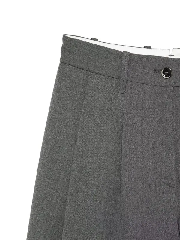 NINE:INTHE:MORNING Petra Pleated Wool Tailored Trousers