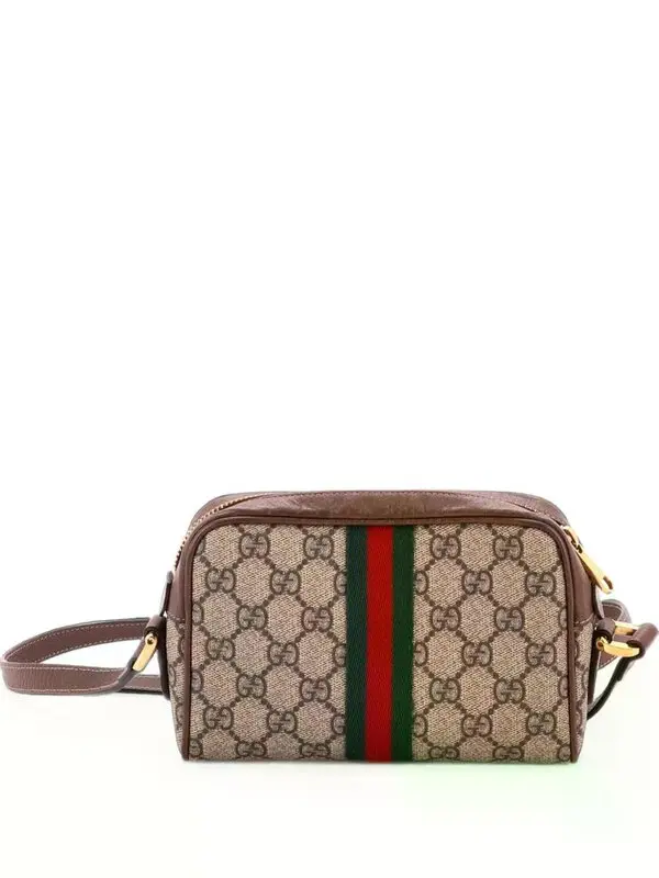 Gucci Ophidia Shoulder Bag Gg Coated Canvas Mini Crossbody Bag
