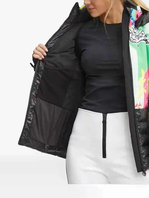 SPORTALM Graphic-print Belted Ski Jacket