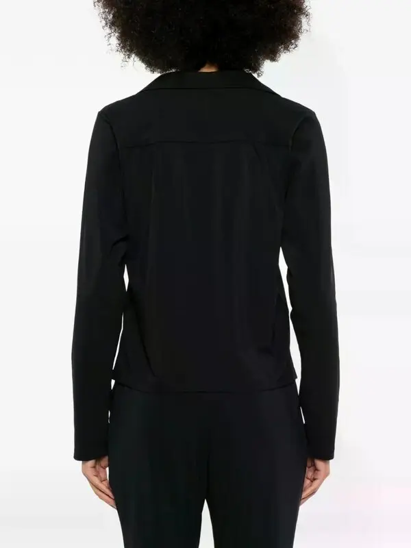 AGNES B. Open-collar Pearl-snap Shirt
