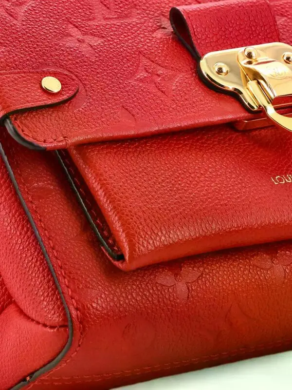 LOUIS VUITTON Vavin Handbag Monogram Empreinte Leather Cross Body Bag - Red