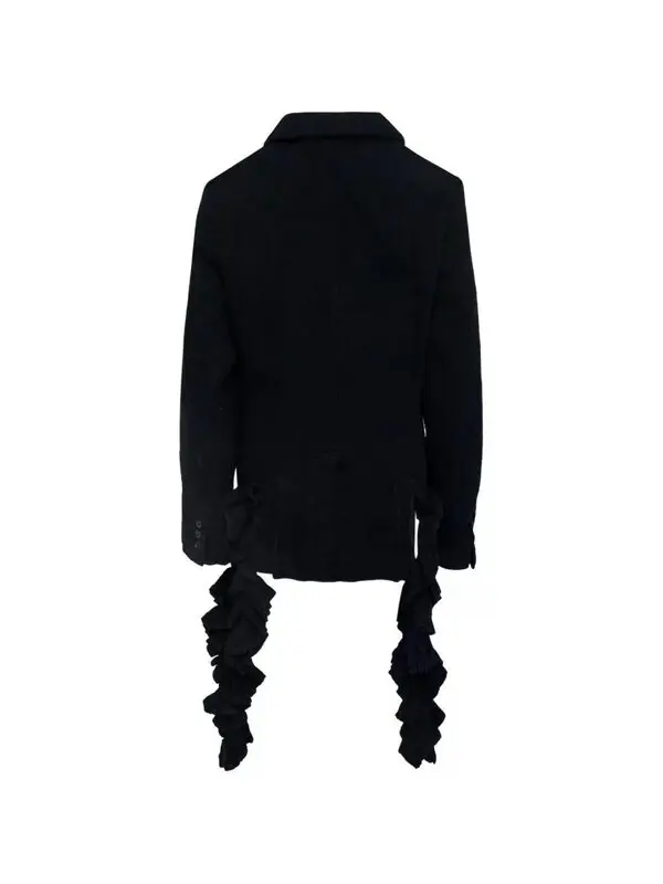 Comme Des Garçons Ruffled Tweed Jacket