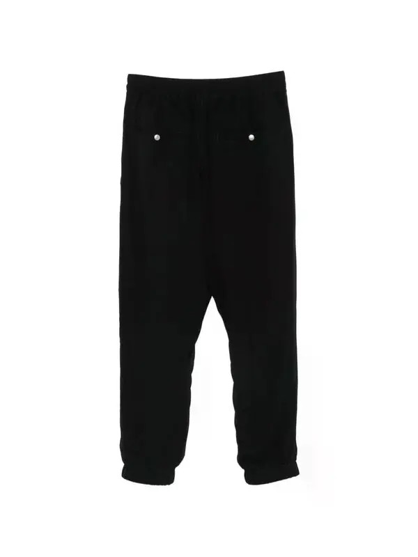 Rick Owens Drawstring Zip-detail Cropped Trousers - Black