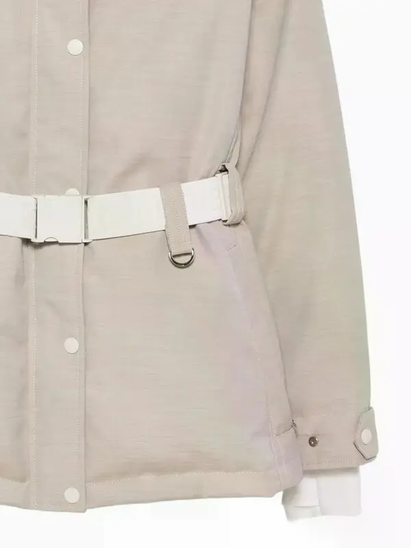 YVES SALOMON Belted Hooded Coat
