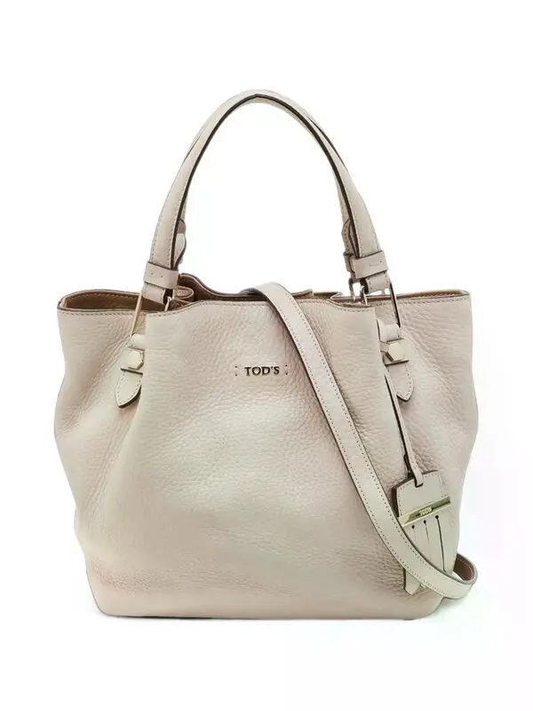 TOD'S Flower Leather Tote Bag