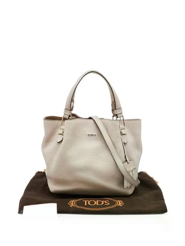 TOD'S Flower Leather Tote Bag
