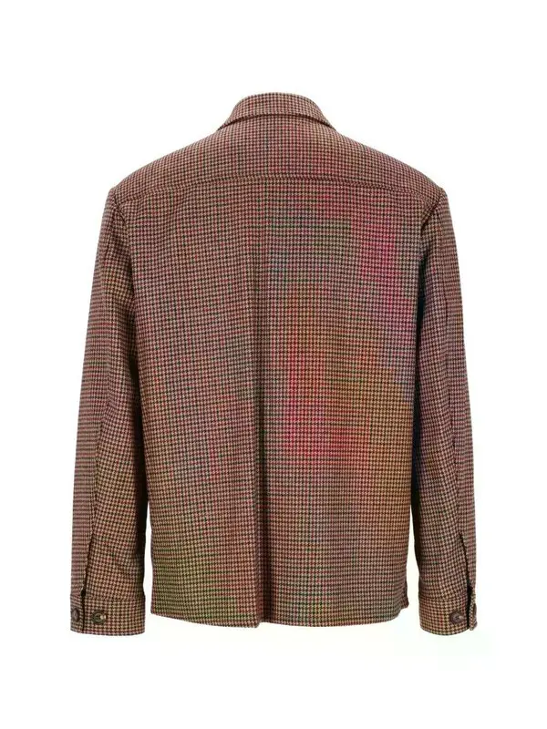 Eleventy Houndstooth-pattern Shirt Jacket