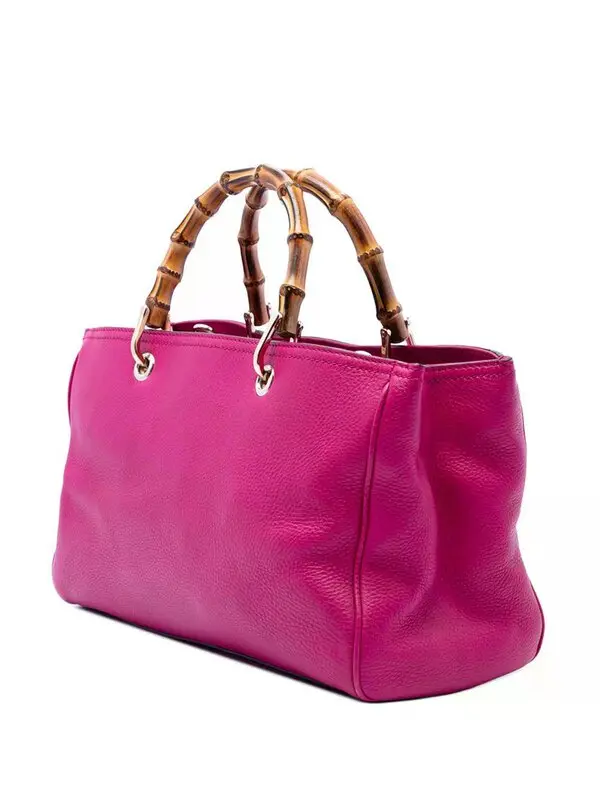 Gucci Calfskin Bamboo Shopper Satchel