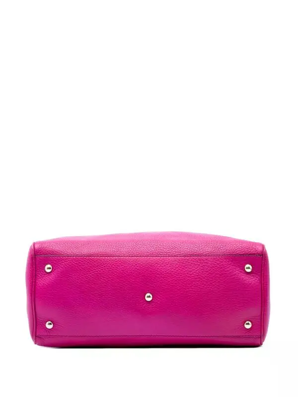Gucci Calfskin Bamboo Shopper Satchel