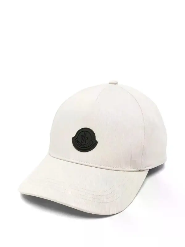Moncler Logo-patch Baseball Cap - Neutrals