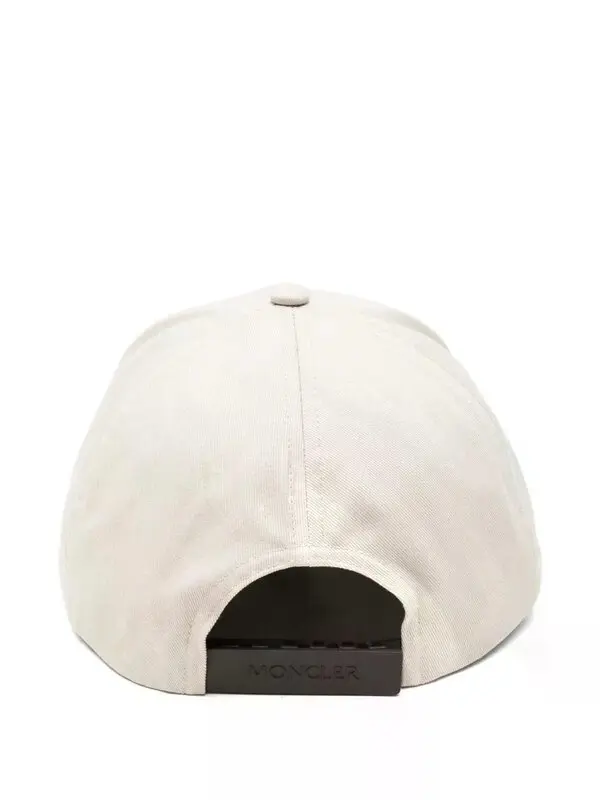 Moncler Logo-patch Baseball Cap - Neutrals