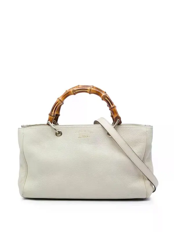 Gucci 2016-2026 Medium Calfskin Bamboo Shopper Satchel