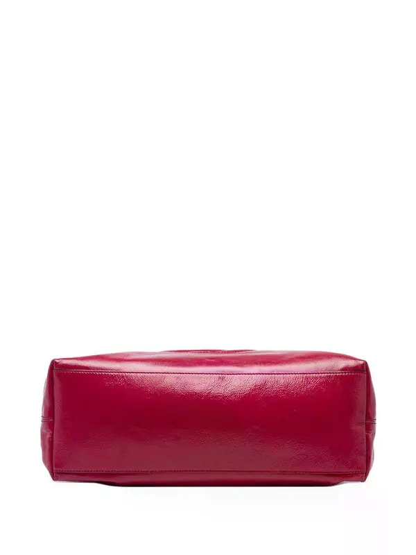 Gucci Patent Soho Chain Tote Bag - Pink