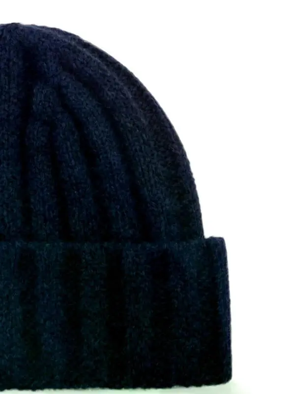 FRANZESE COLLECTION Rib-knit Beanie Hat
