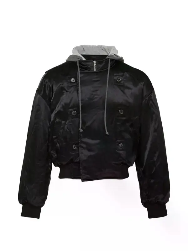 We11Done Double-breasted Hooded Jacket