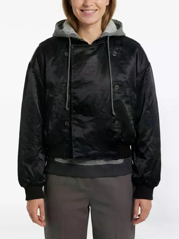 We11Done Double-breasted Hooded Jacket
