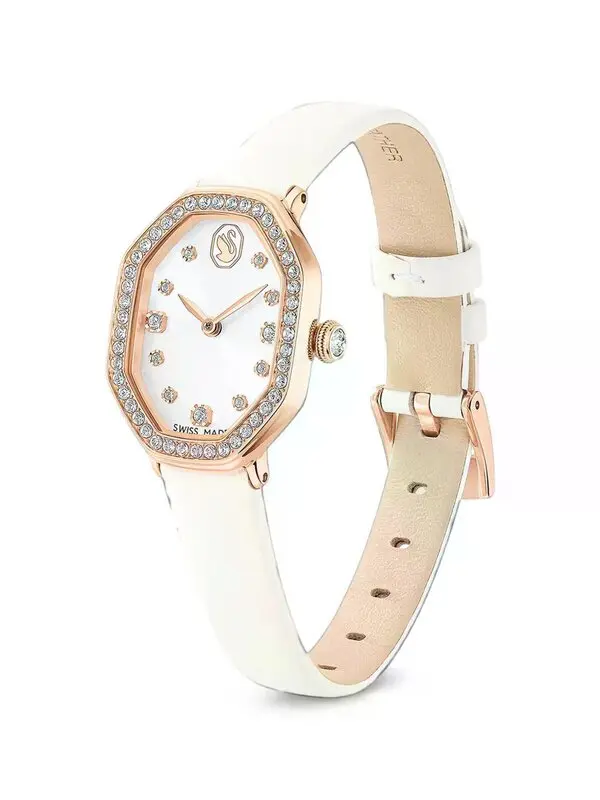 SWAROVSKI Dextera Crystal Bezel Watch - White