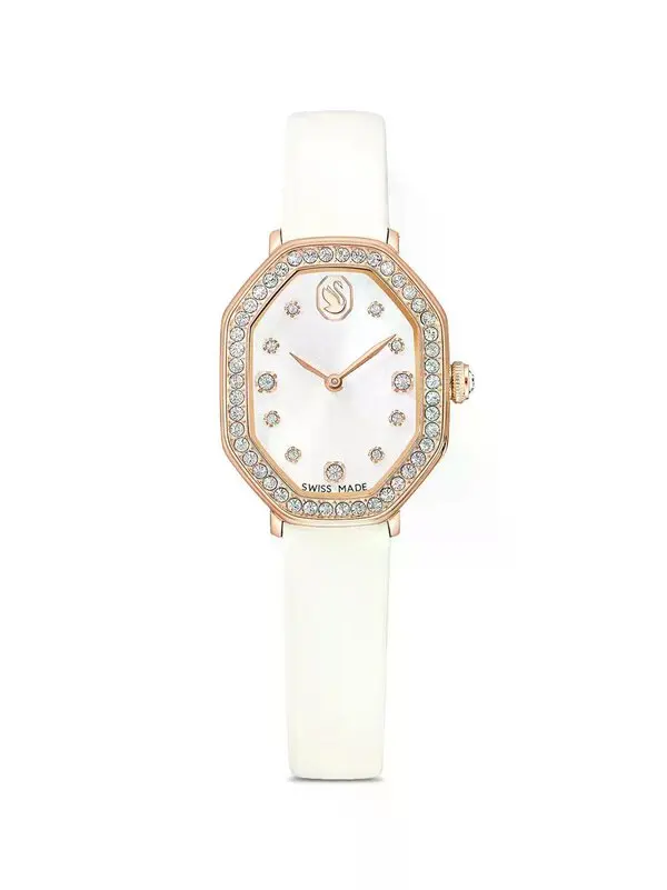 SWAROVSKI Dextera Crystal Bezel Watch - White