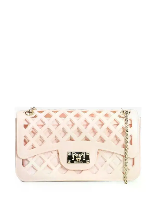MARC ELLIS Flat Basket Cut-out Shoulder Bag - Pink