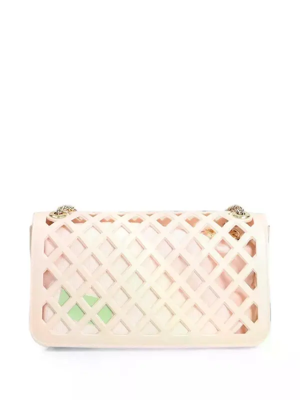 MARC ELLIS Flat Basket Cut-out Shoulder Bag - Pink