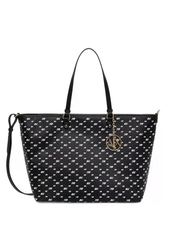 Armani Exchange Logo-print Tote Bag - Black