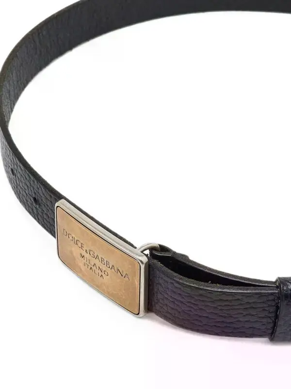 Dolce & Gabbana Logo-plaque Buckle Belt