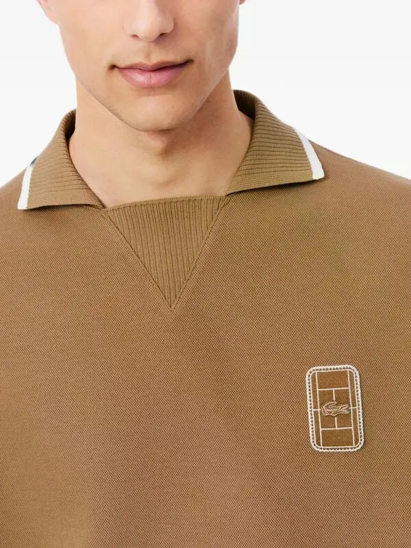 Lacoste Logo-patch V-neck Polo Shirt