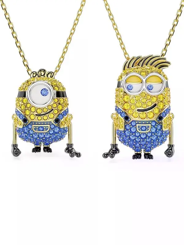 SWAROVSKI X © Ucs Llc Minions Crystal-embellished Necklace - Gold