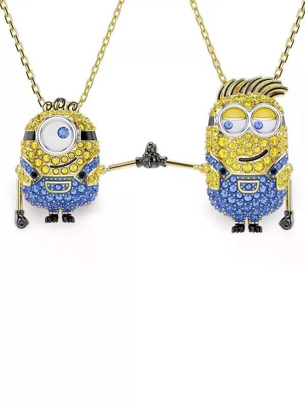 SWAROVSKI X © Ucs Llc Minions Crystal-embellished Necklace - Gold