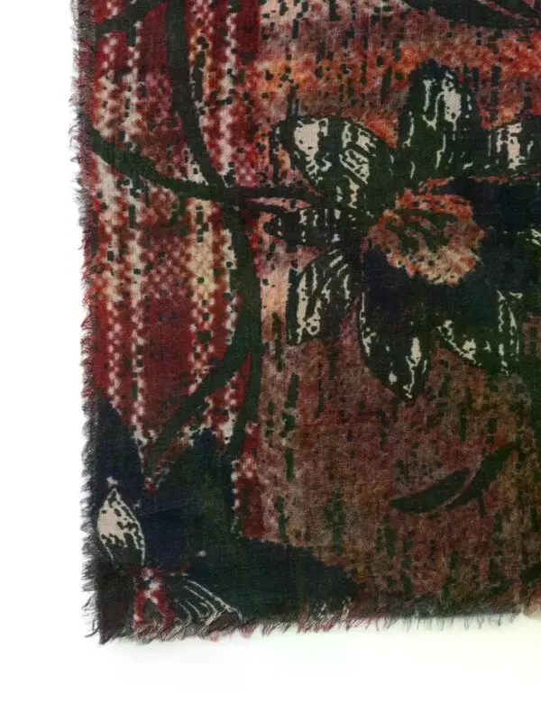 SGOMBERO CANTINE Floral-print Fringed Scarf