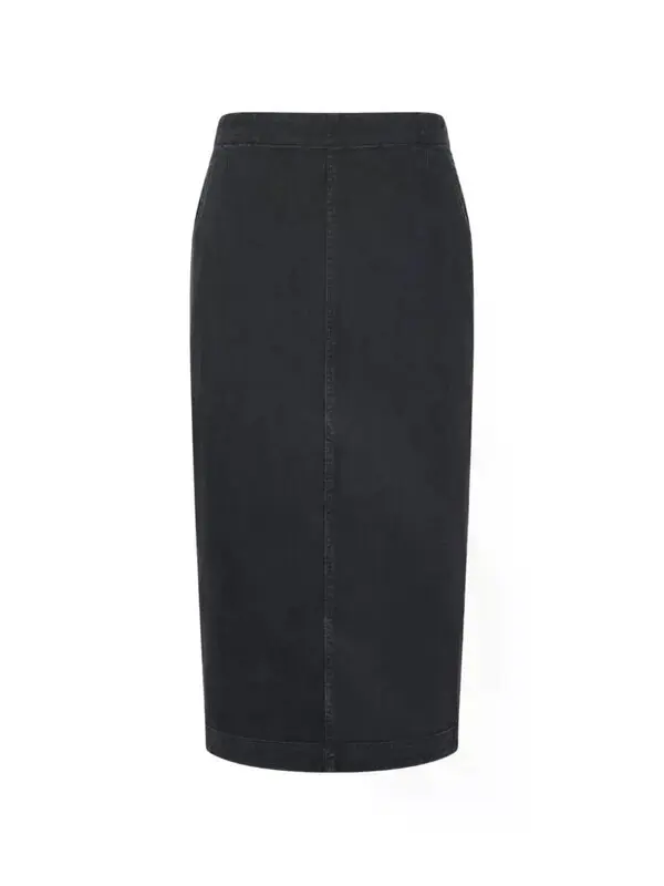 N°21 Zip-fastening Denim Midi Skirt