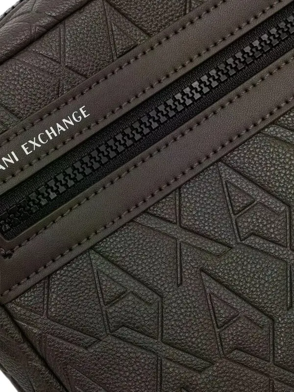 Armani Exchange Monogram-debossed Messenger Bag