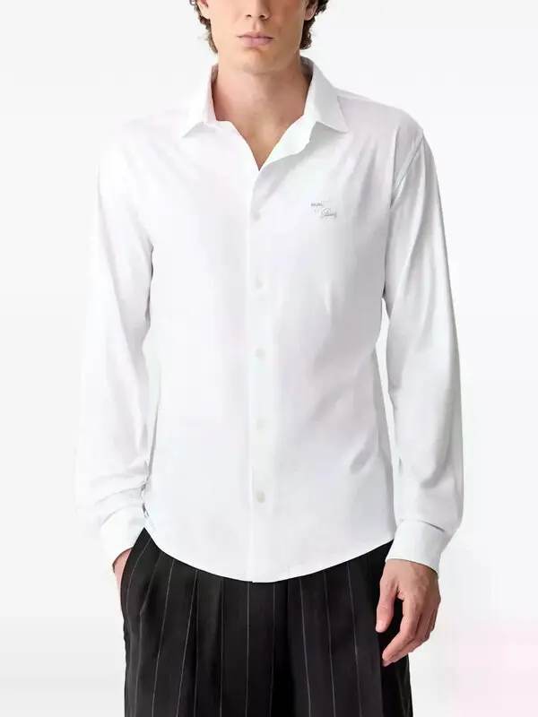 Filling Pieces Embroidered-logo Shirt