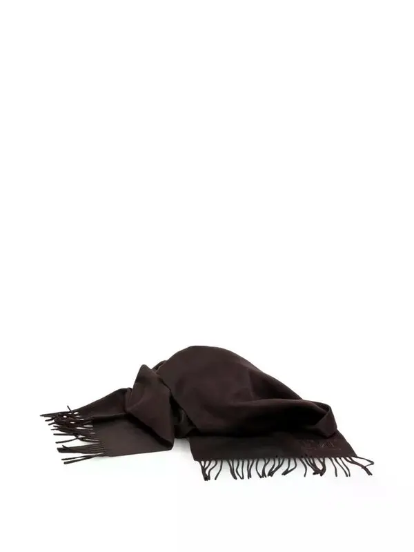 Max Mara Monogram Fringed Scarf
