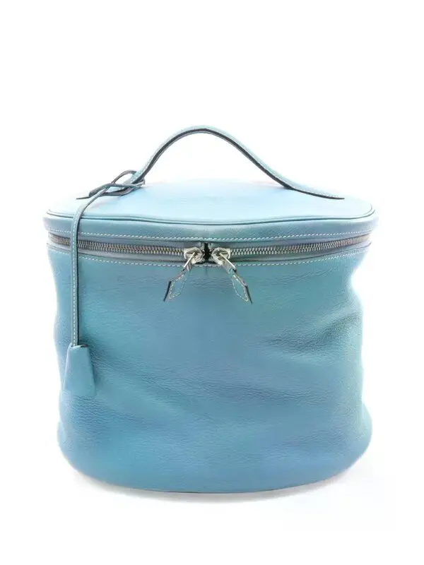 Hermès Intercity Leather Vanity Bag - Blue