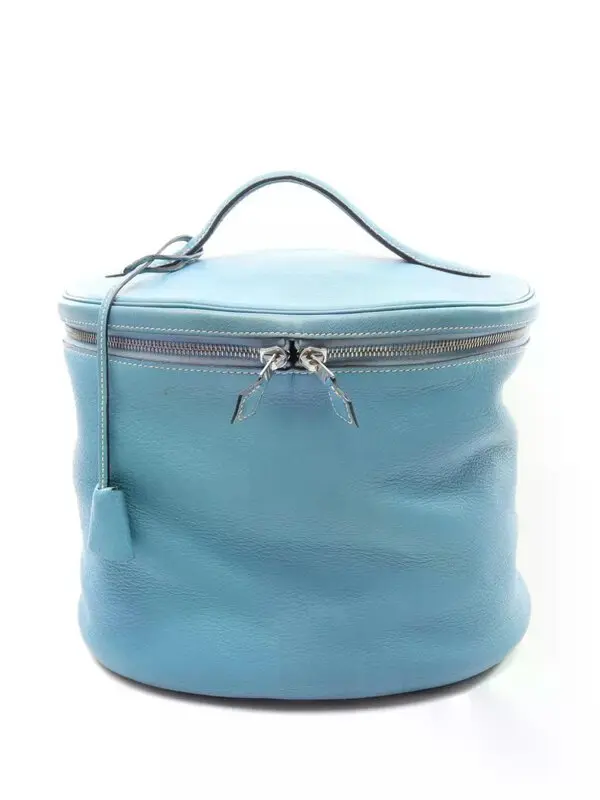 Hermès Intercity Leather Vanity Bag - Blue