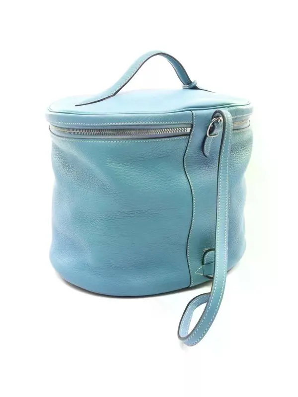 Hermès Intercity Leather Vanity Bag - Blue