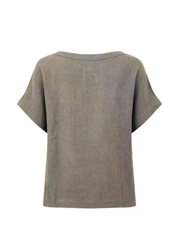 Marella Linen Short-sleeve Top