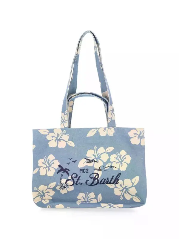 MC2 SAINT BARTH Hibiscus-print Tote Bag