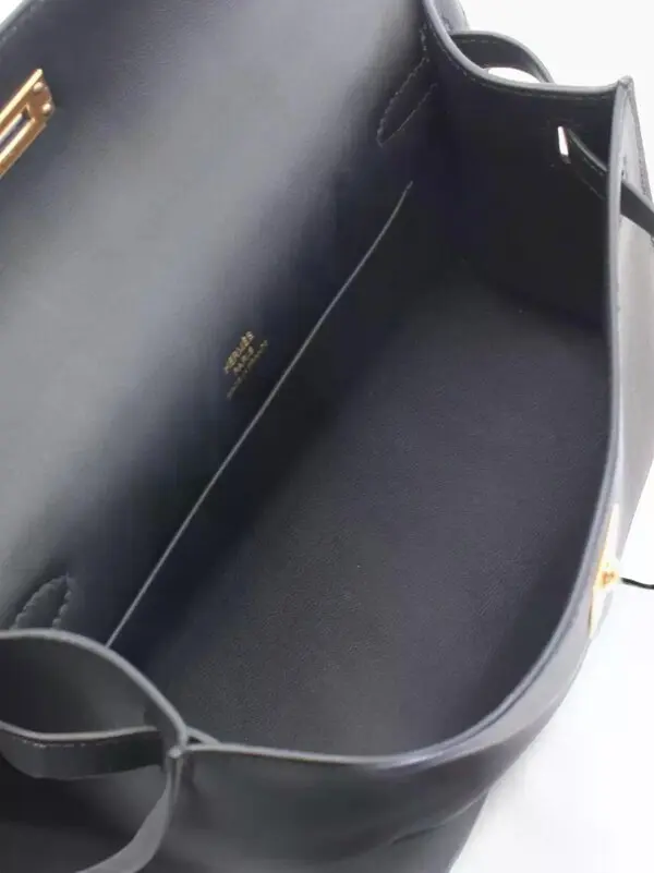 Hermès Swift Leather Mini Kelly Pochette Handbag - Black