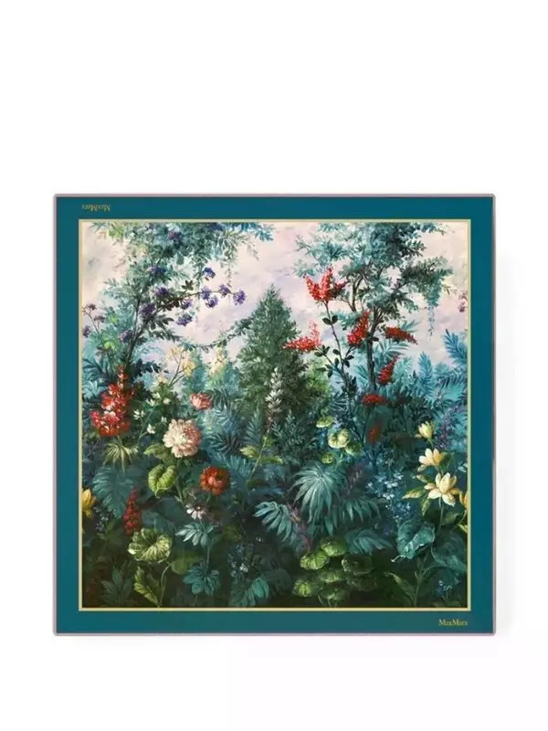 Max Mara Printed Silk Foulard