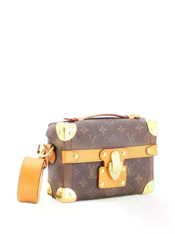 LOUIS VUITTON Soul Trunk Bag Monogram Dust Leather Crossbody Bag